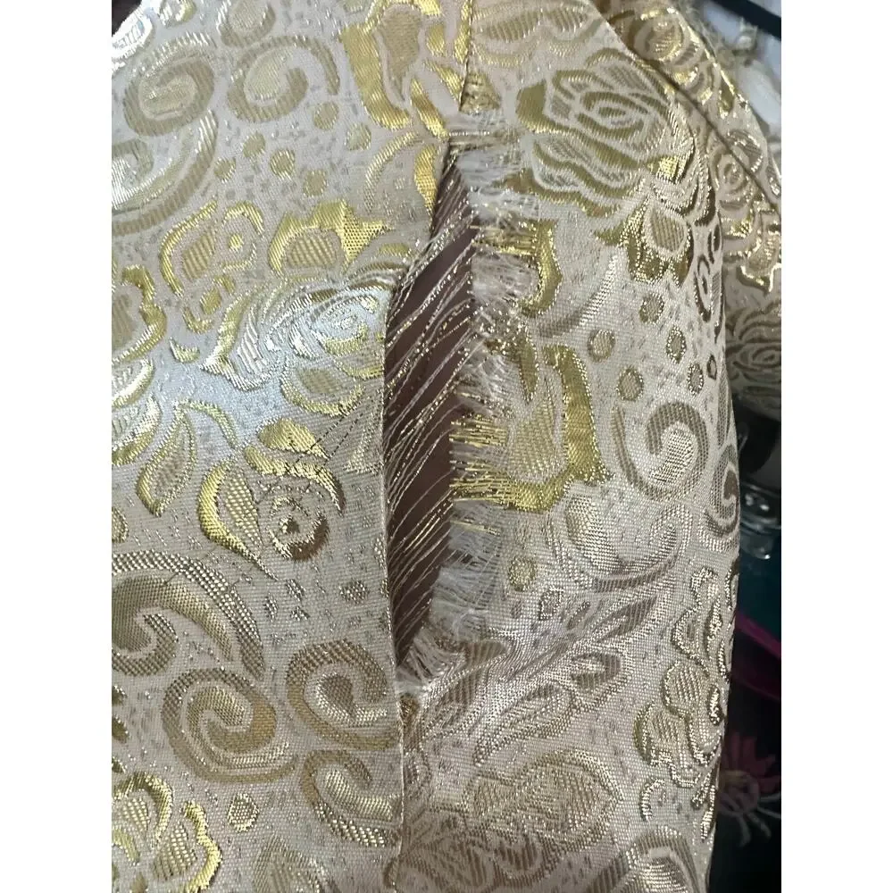 Unique Vintage | Dresses | Unique Vintage X Barbie Gold Evening ...